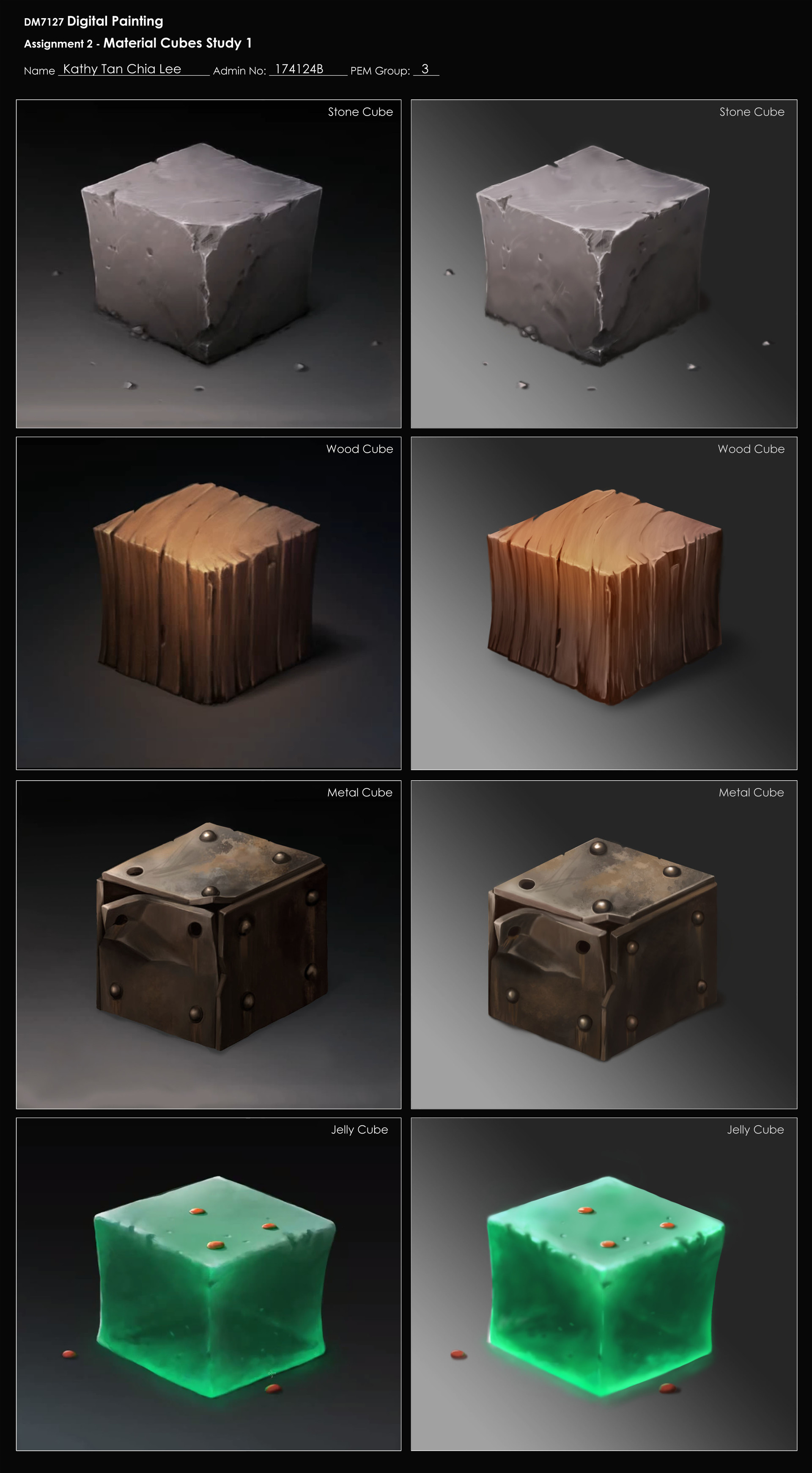 ArtStation - Cube Study