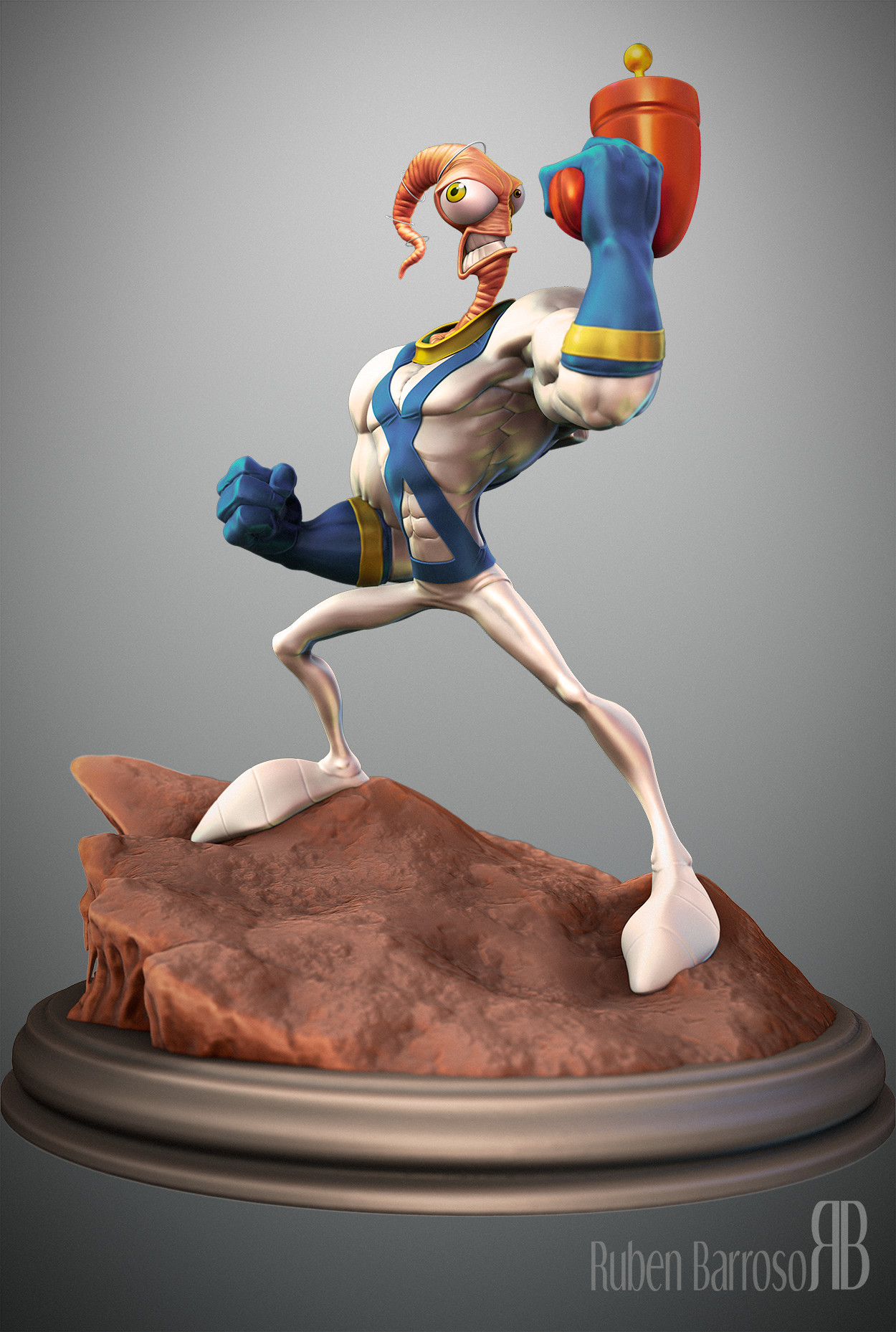 ArtStation - Earthworm Jim FanArt