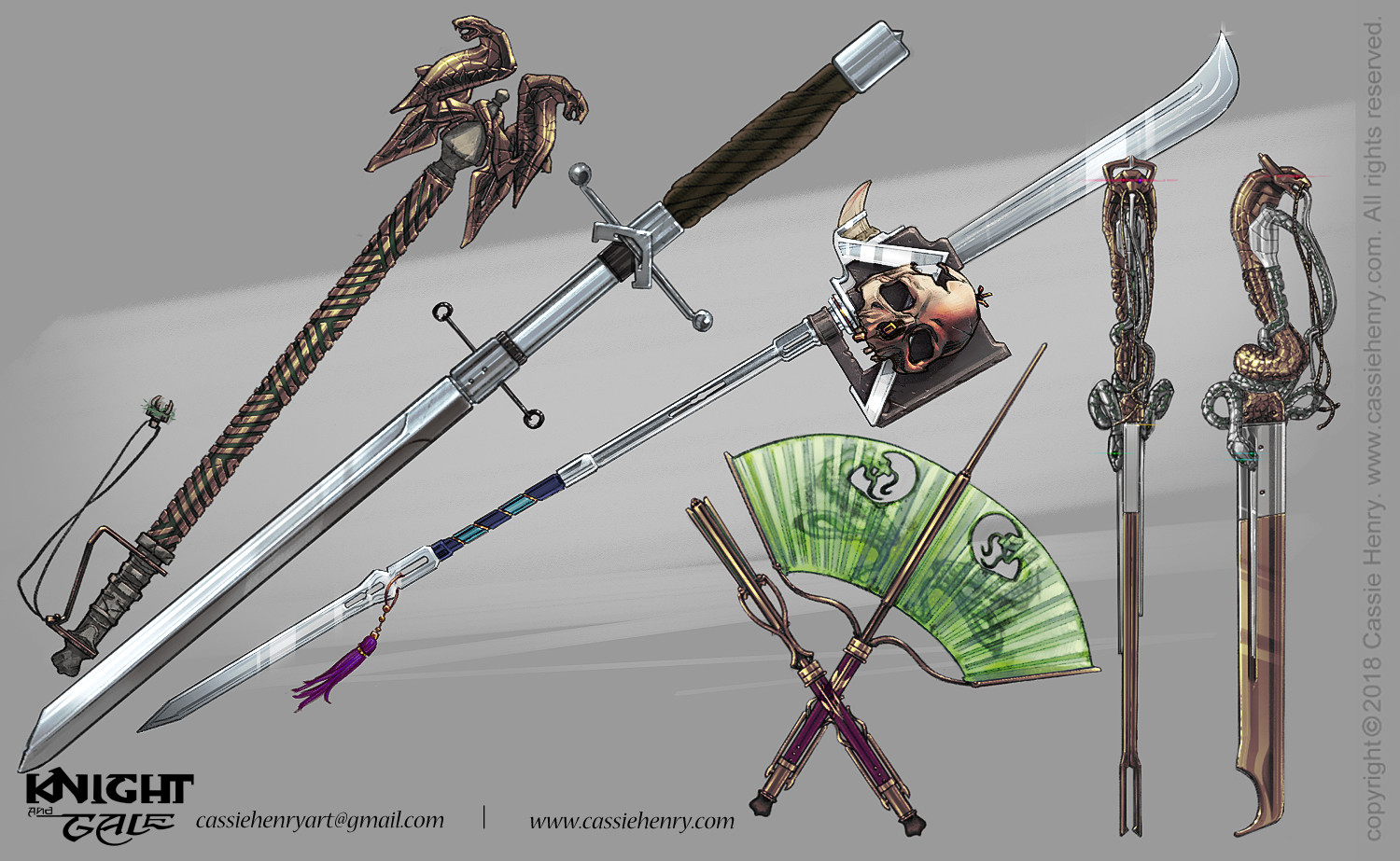 ArtStation - Knight & Gale — Weapon Designs Set : Melee