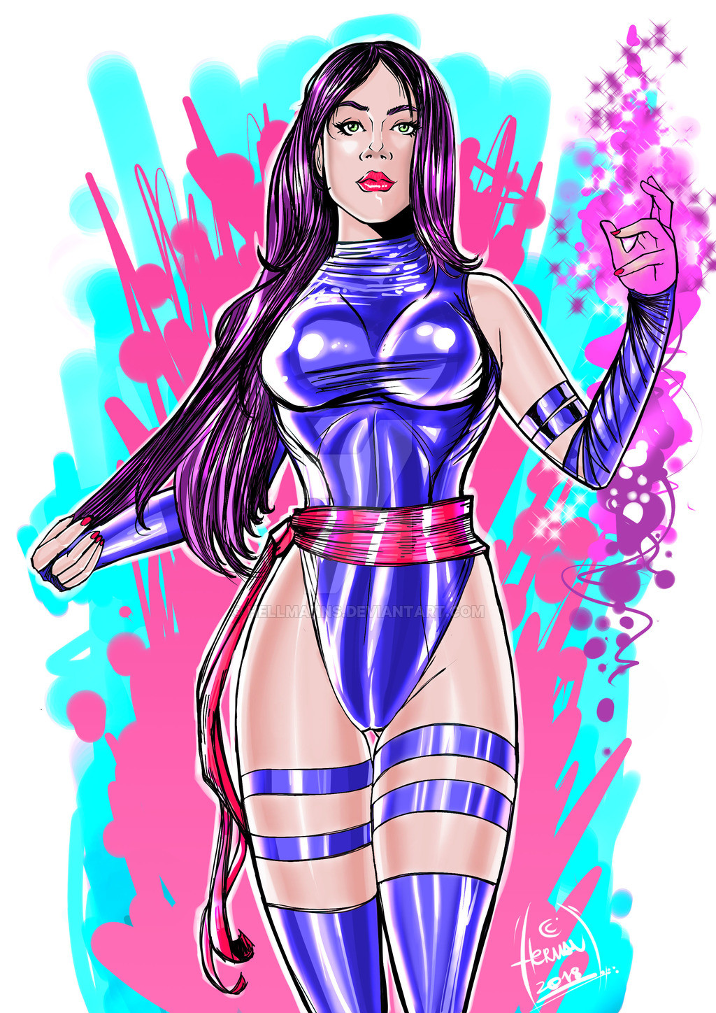 ArtStation - Psylocke Pinup