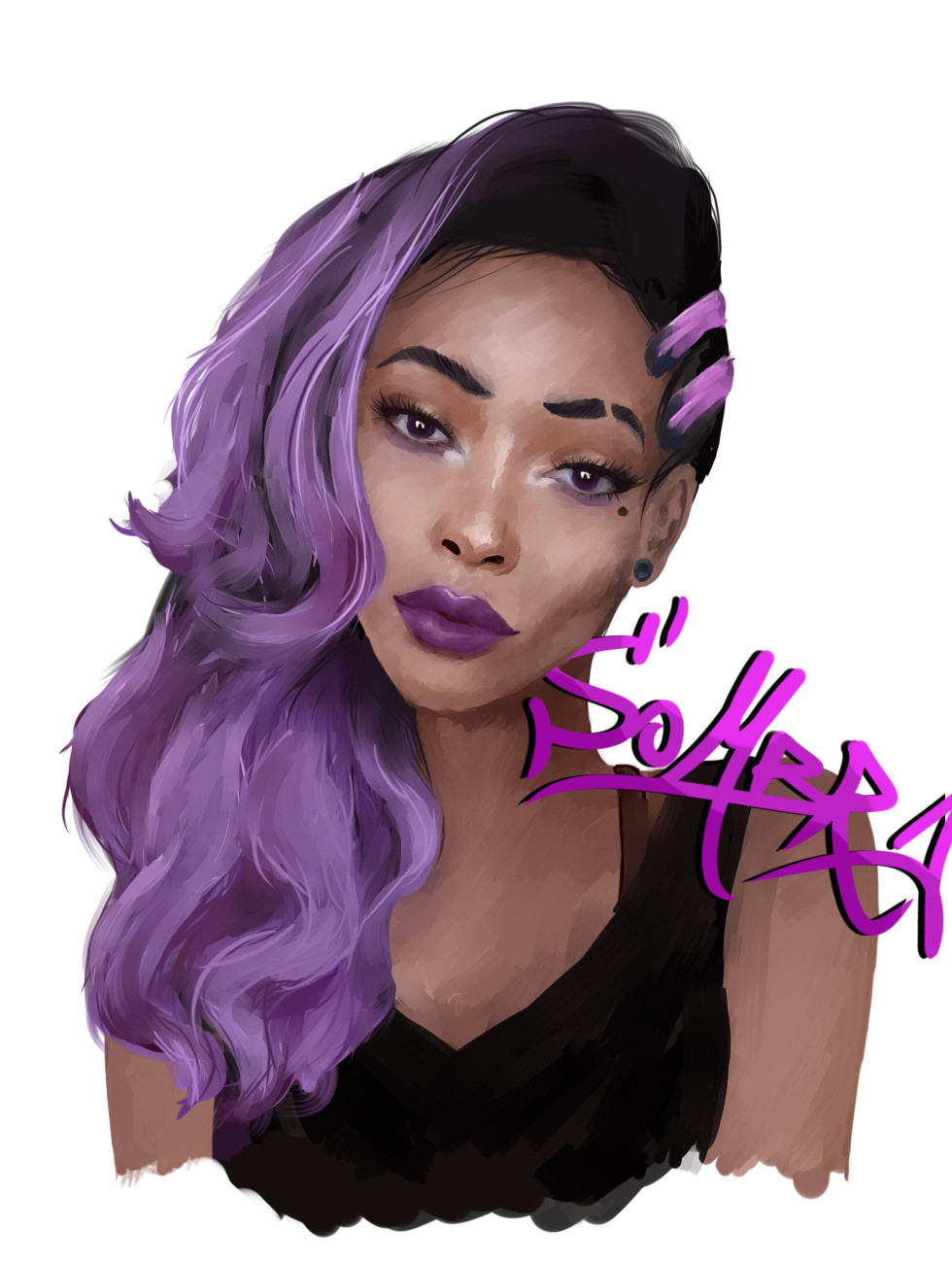 ArtStation - Sombra - Overwatch fanart