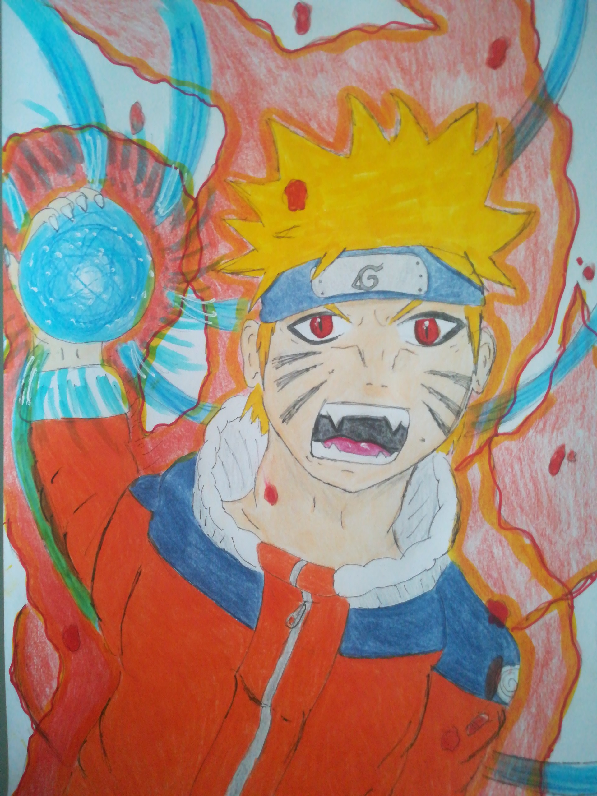 how to draw naruto one tailed