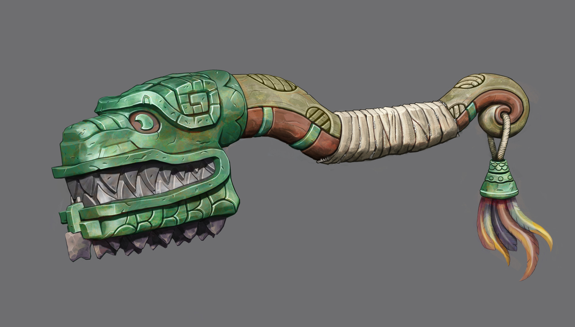 ArtStation - Mayan weapons