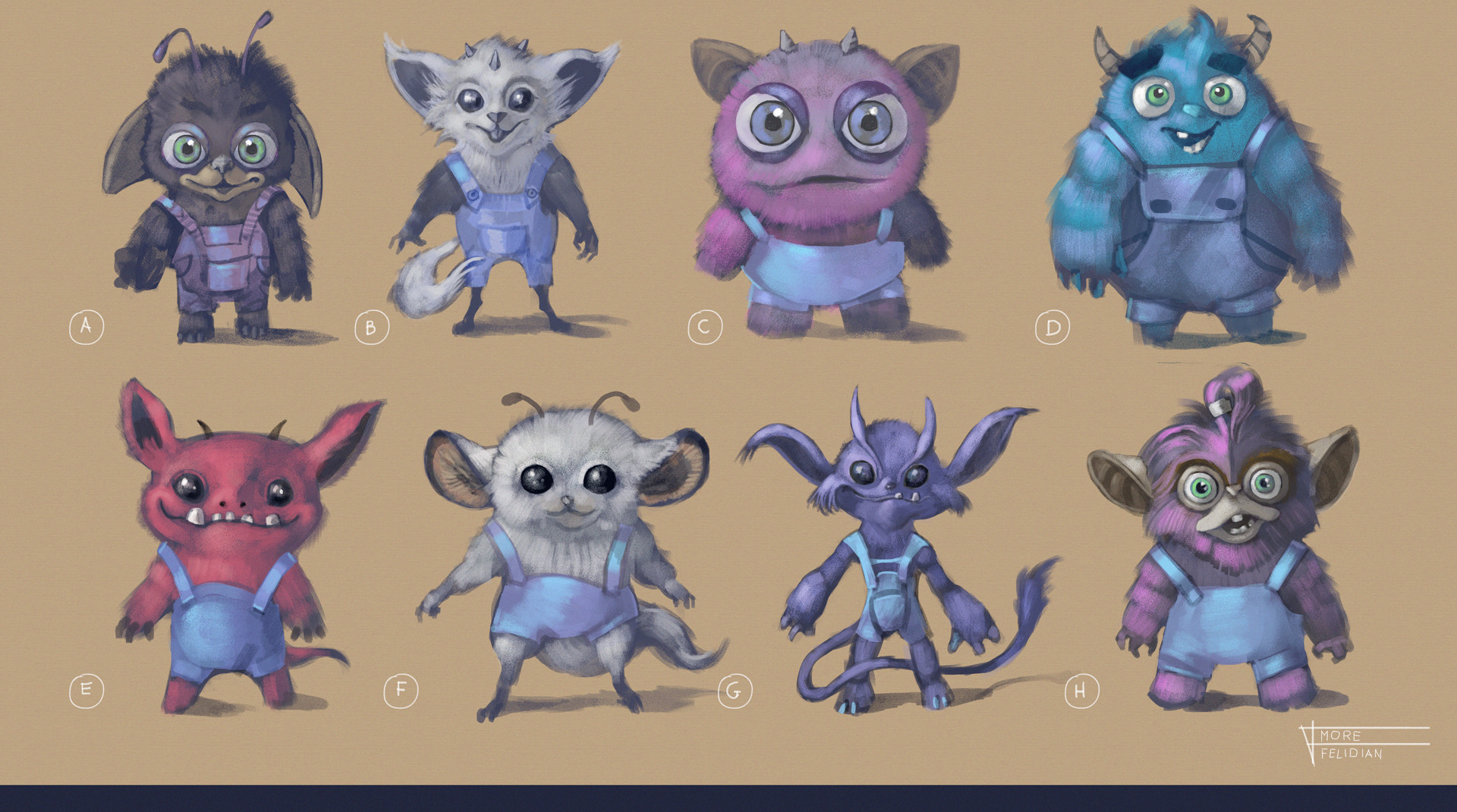ArtStation - sweet little furry creatures concept art