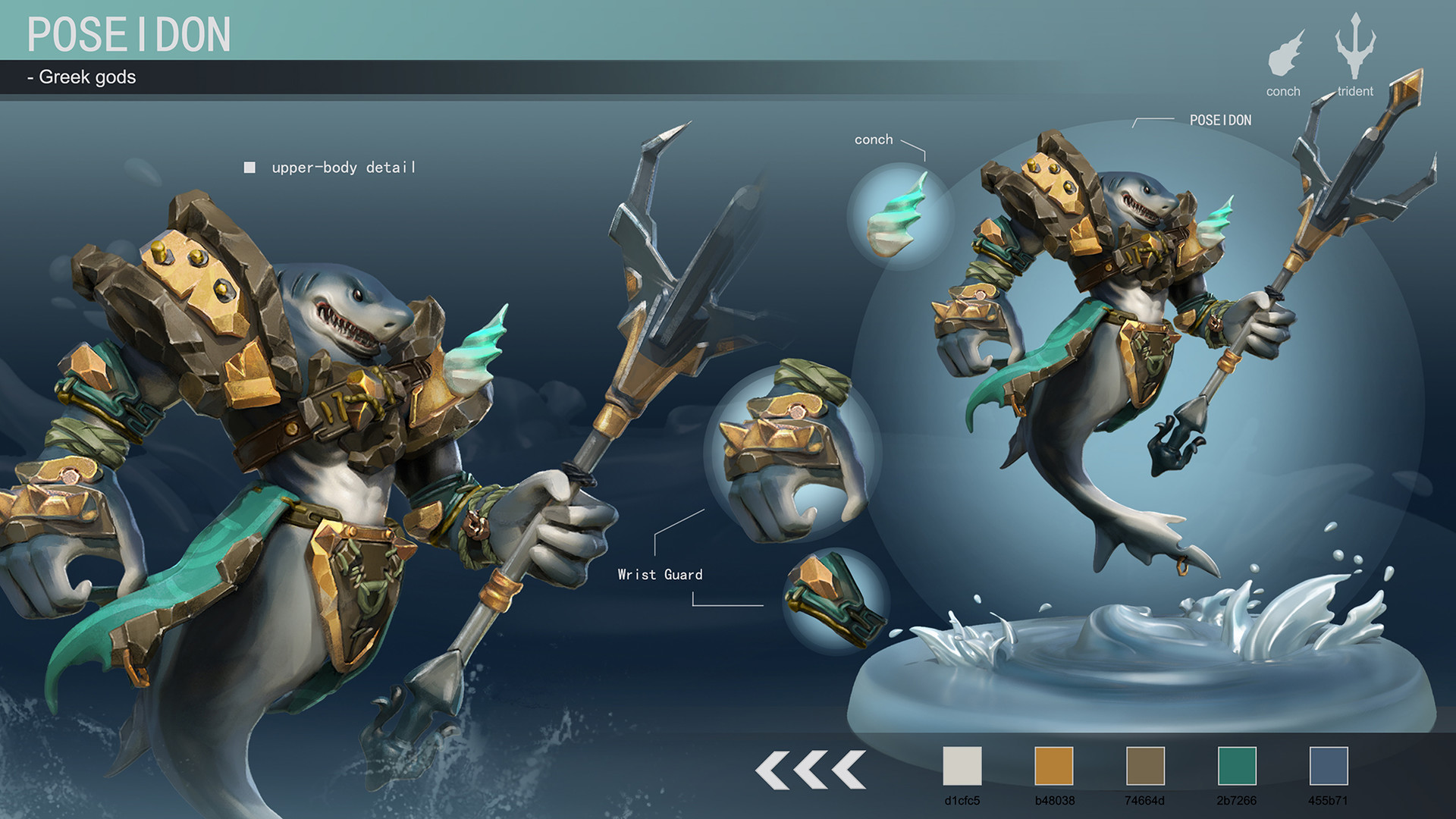ArtStation - POSEIDON -Greek gods