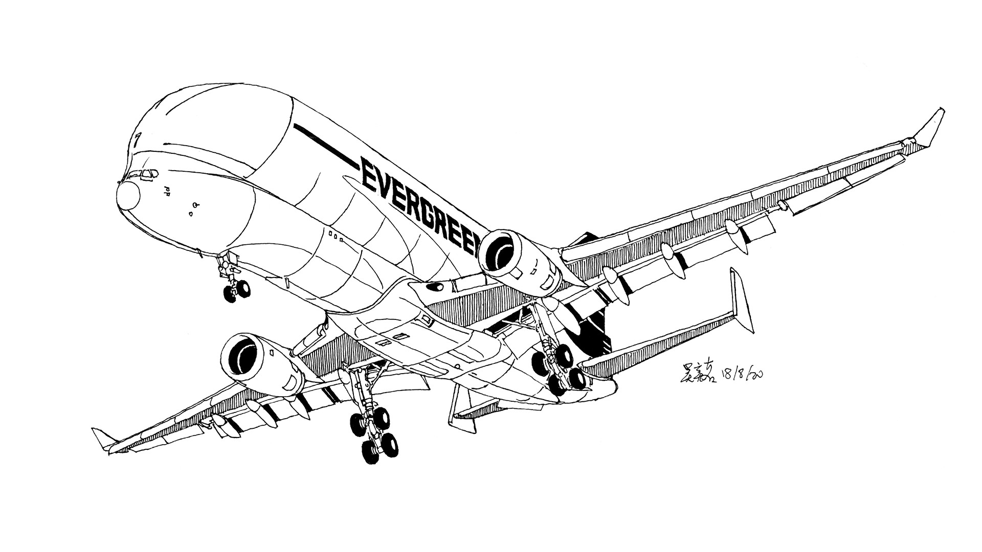 airbus coloring pages