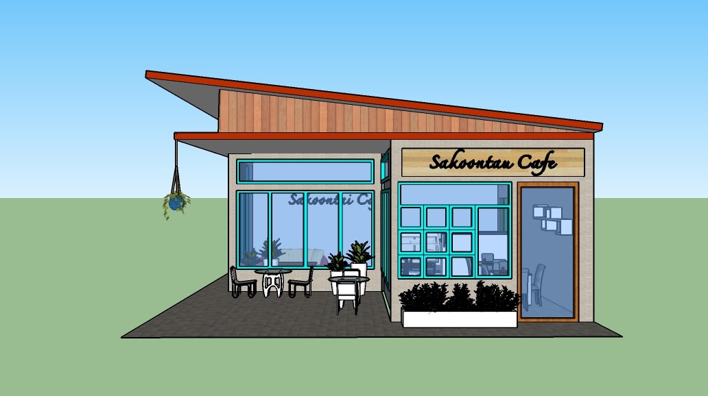 Sittikorn kanama - Cafe Design by SketchUp