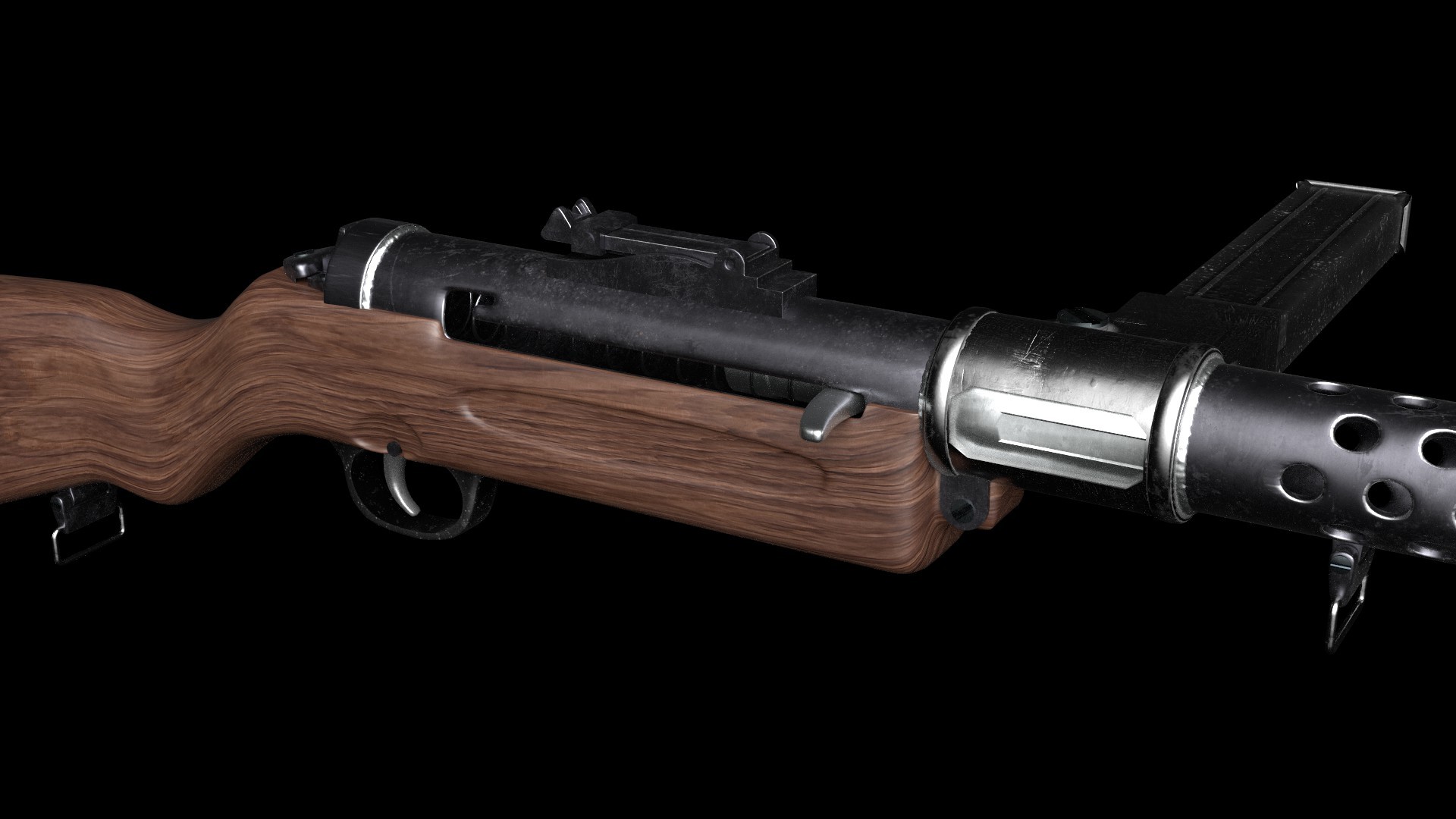 ALI P48 - MP-28 Gun 3d model High-Poly