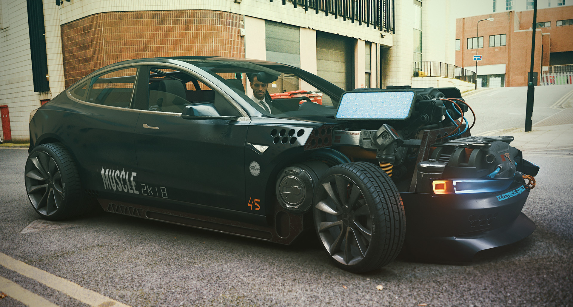 Christophe Desse - 2018 tesla model 3 hot rod