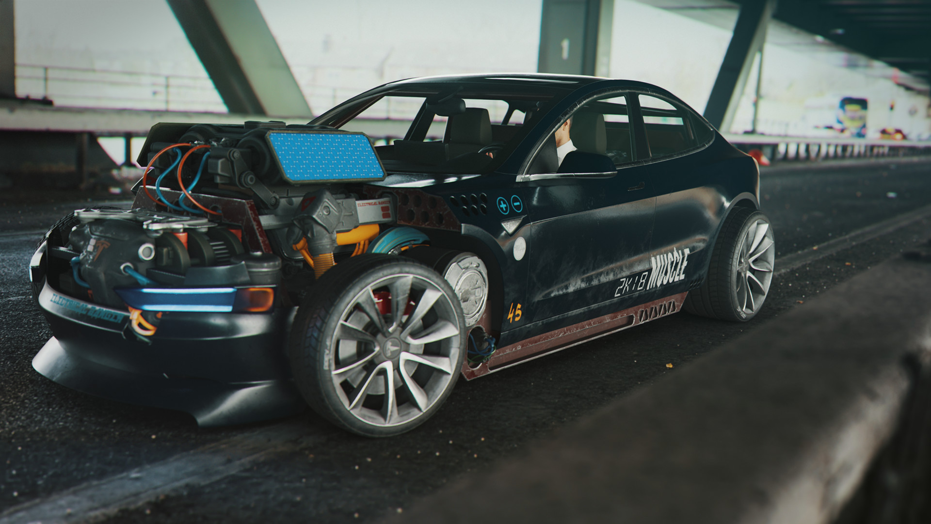 Christophe Desse - 2018 tesla model 3 hot rod