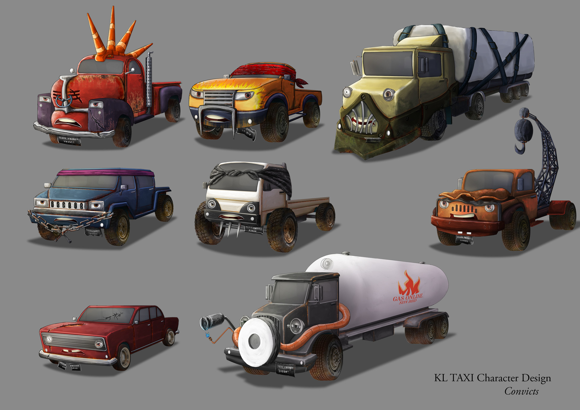 erick sulaiman - Wheely Character Designs