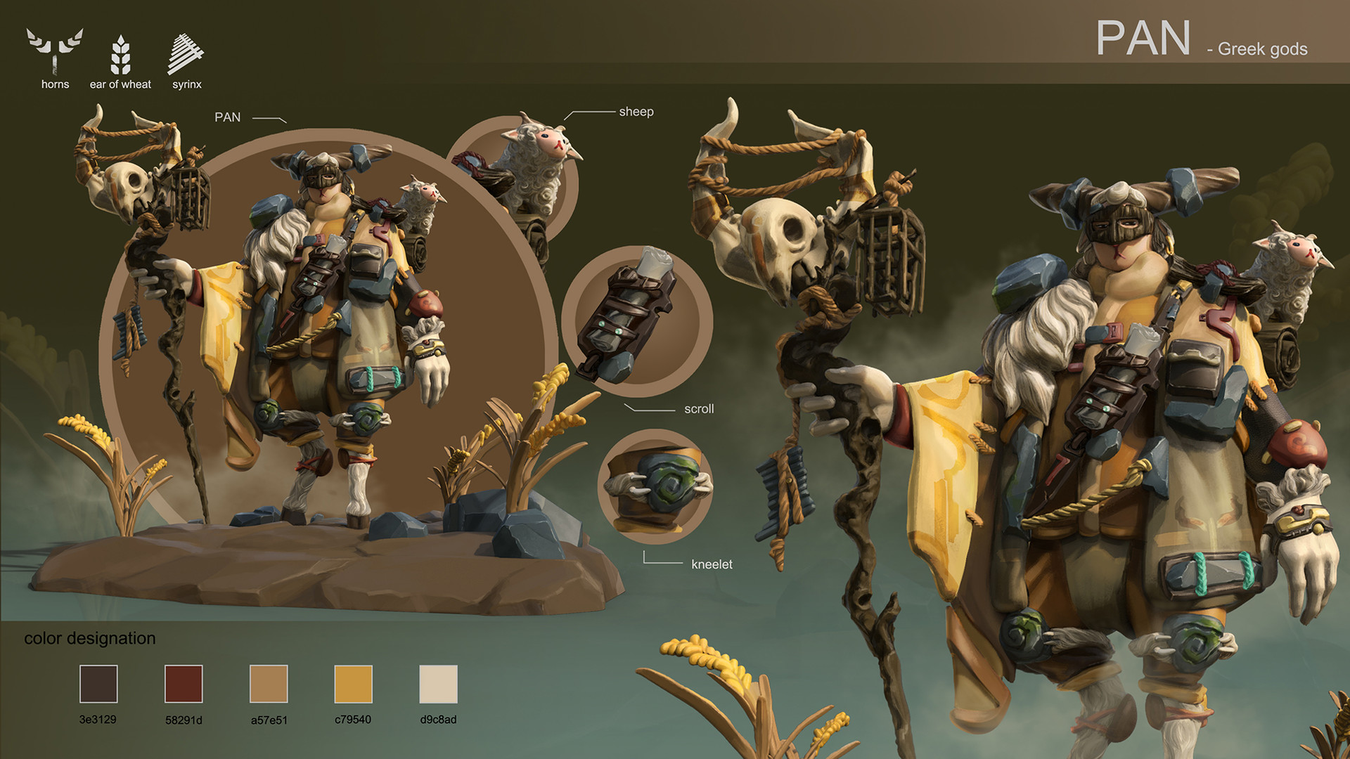 ArtStation - PAN -Greek gods