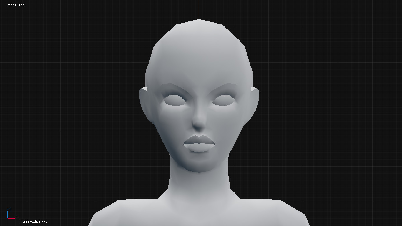 Andrew Chacon - Low-Poly Female Base Mesh