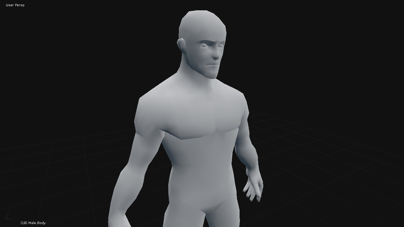 Andrew Chacon - Low-Poly Male Base Mesh