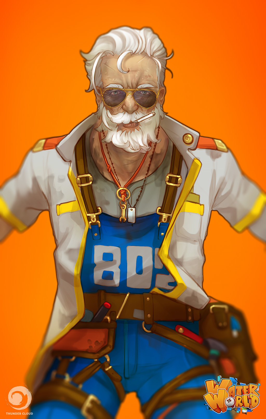 Thunder Cloud Studio - WaterWorld - OldMan Final Concept