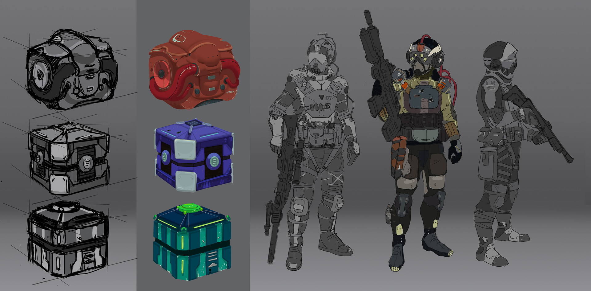 ArtStation - Soldiers and Loot Boxes