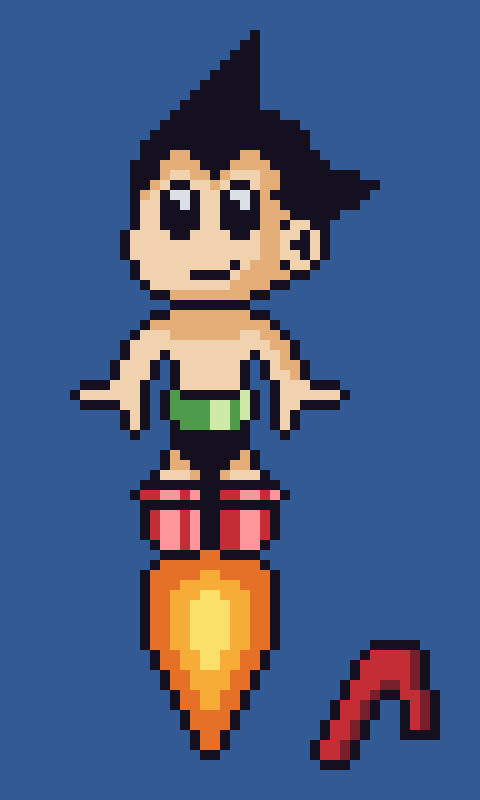 ArtStation - Retro Astroboy (GBA Graphics)