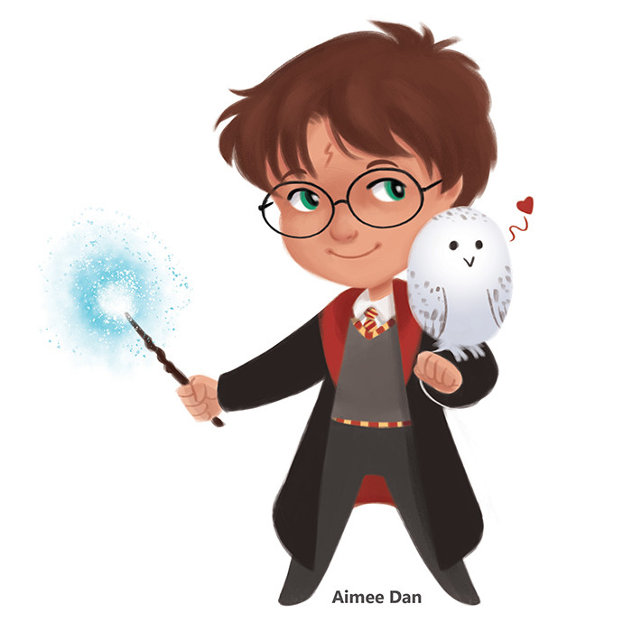 ArtStation - Harry Potter Chibi