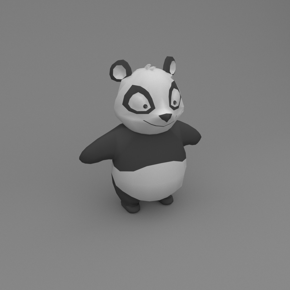 ArtStation - Low poly panda