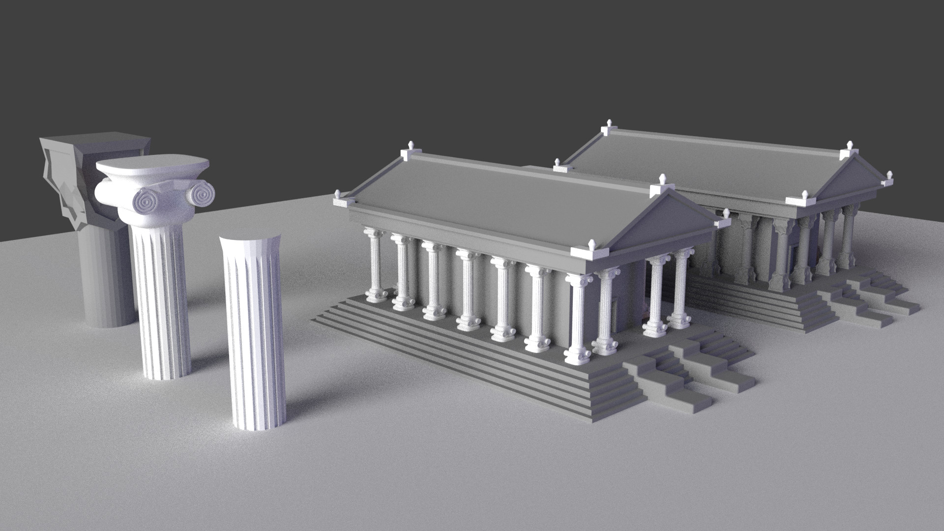 ArtStation - Roman buildings