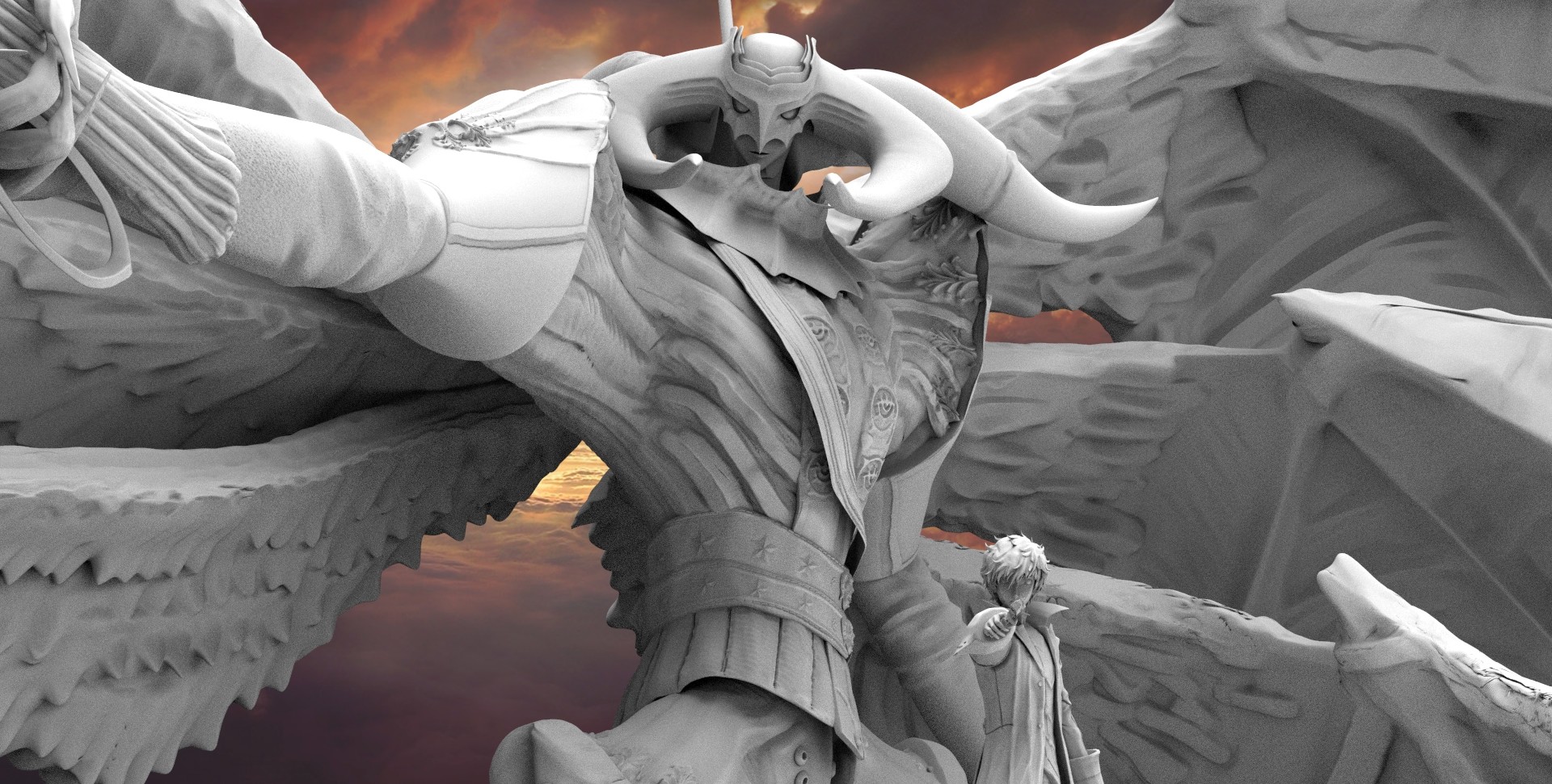 John Agnew - Satanael and Joker Fanart final battle BEGONE! persona 5