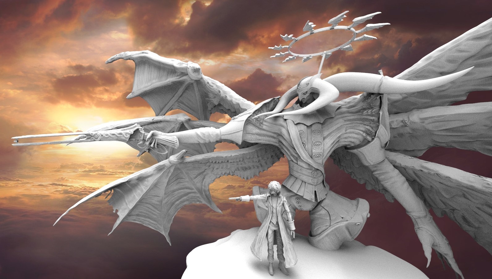 John Agnew - Satanael and Joker Fanart final battle BEGONE! persona 5