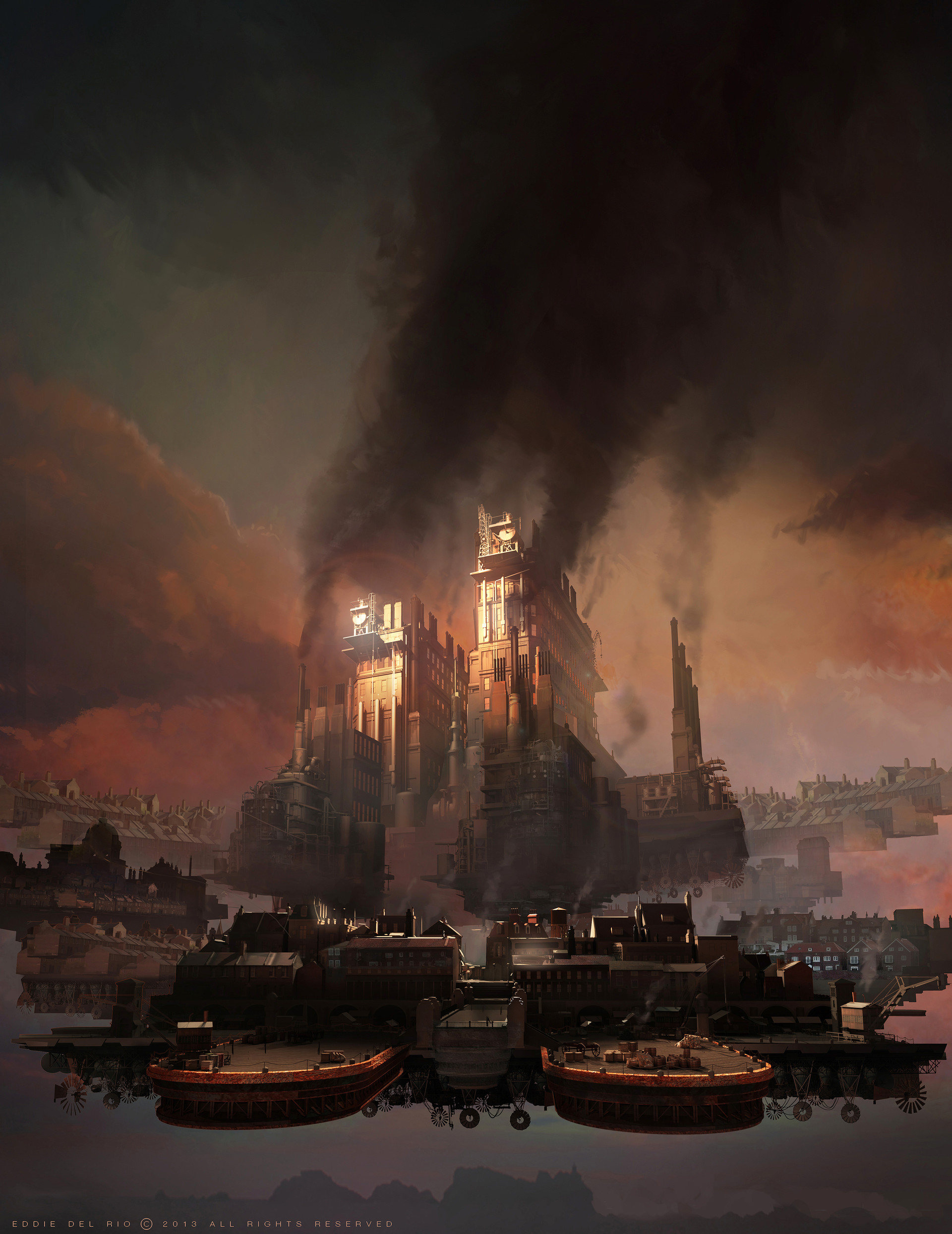 Bio Steam Punk Shock City Design by Eddie Del Rio : r/ImaginarySteampunk