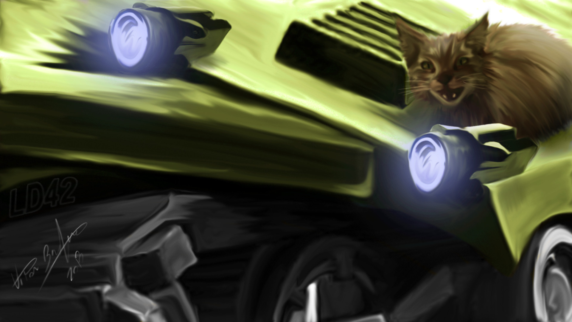 ArtStation - "Battle Cat" feat: Yuki