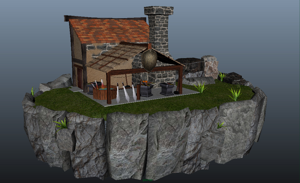 ArtStation - rock house
