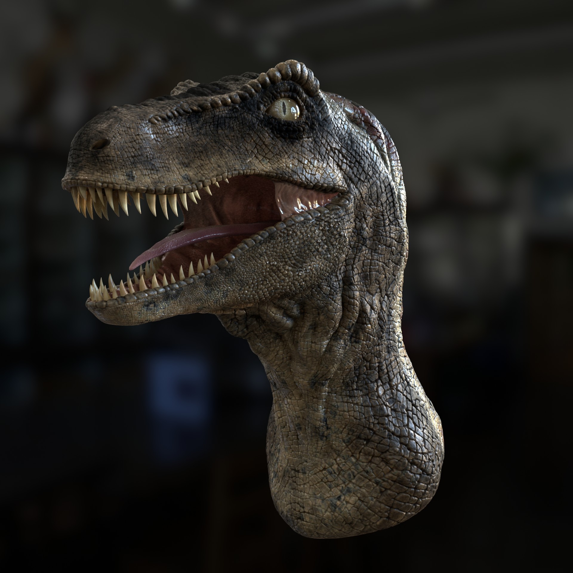 ArtStation - velociraptorFace Lookdev