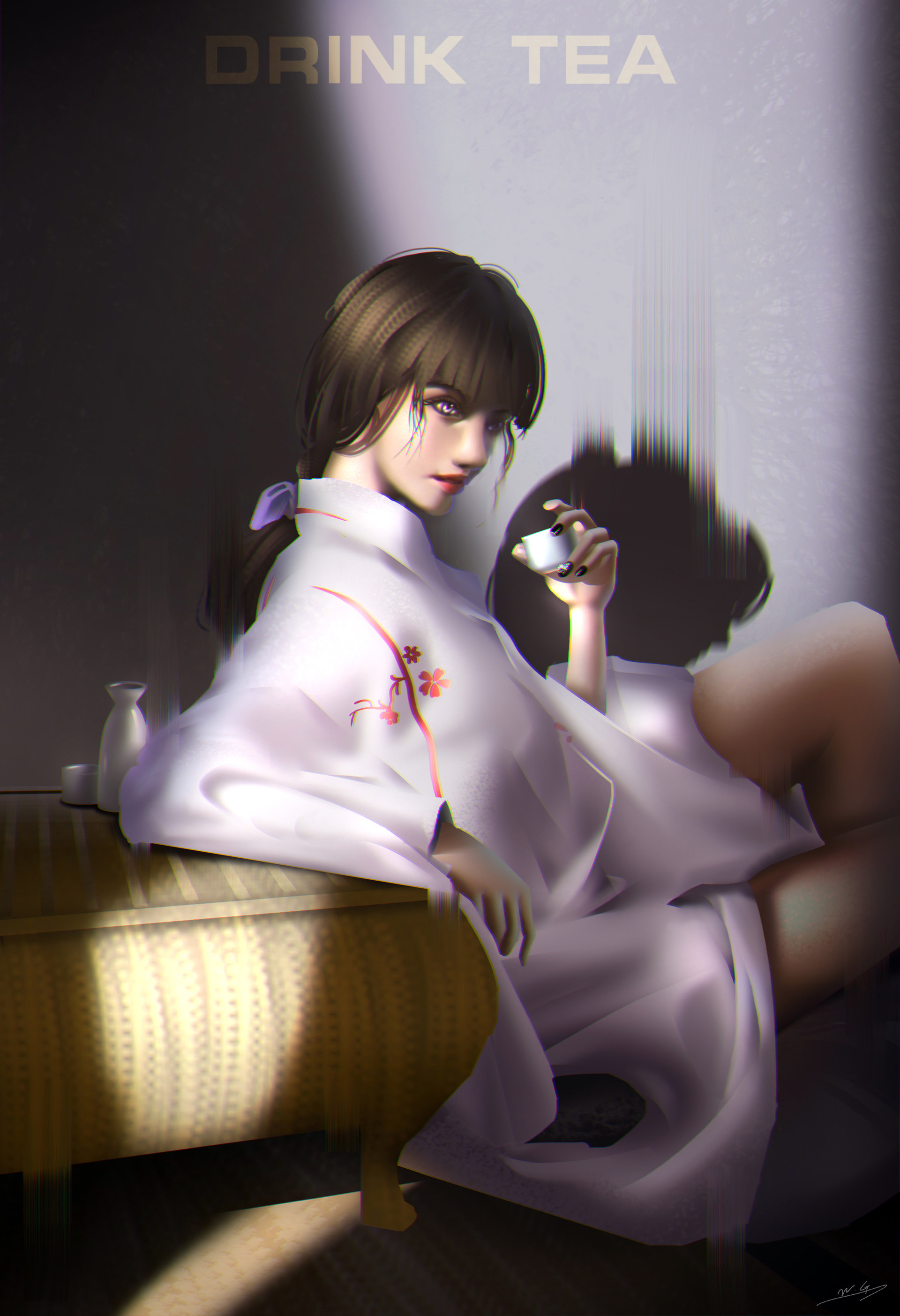 ArtStation - Drinking tea