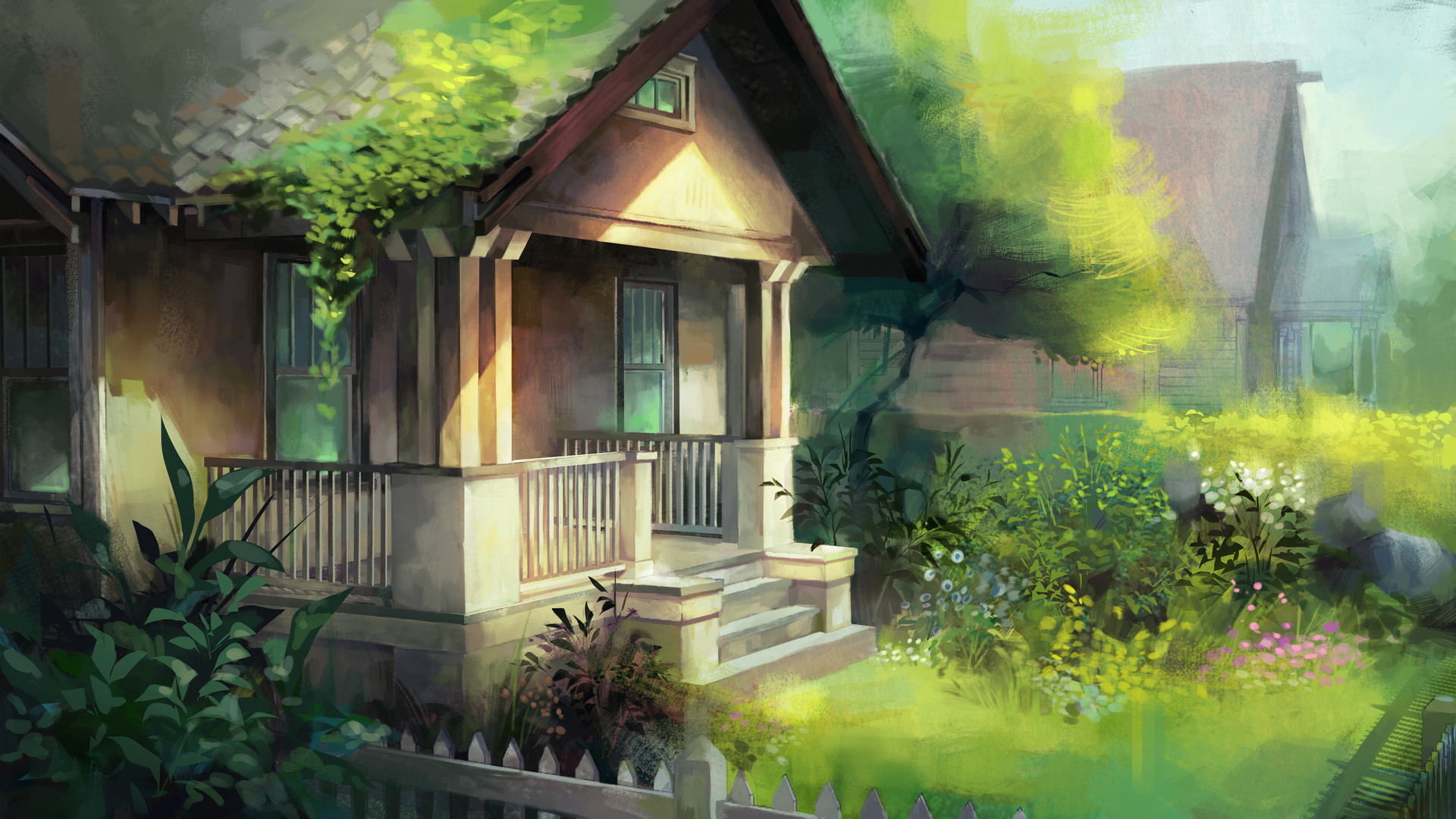 ArtStation - garden study