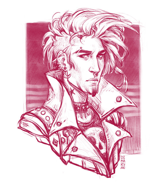 how to draw punk boy