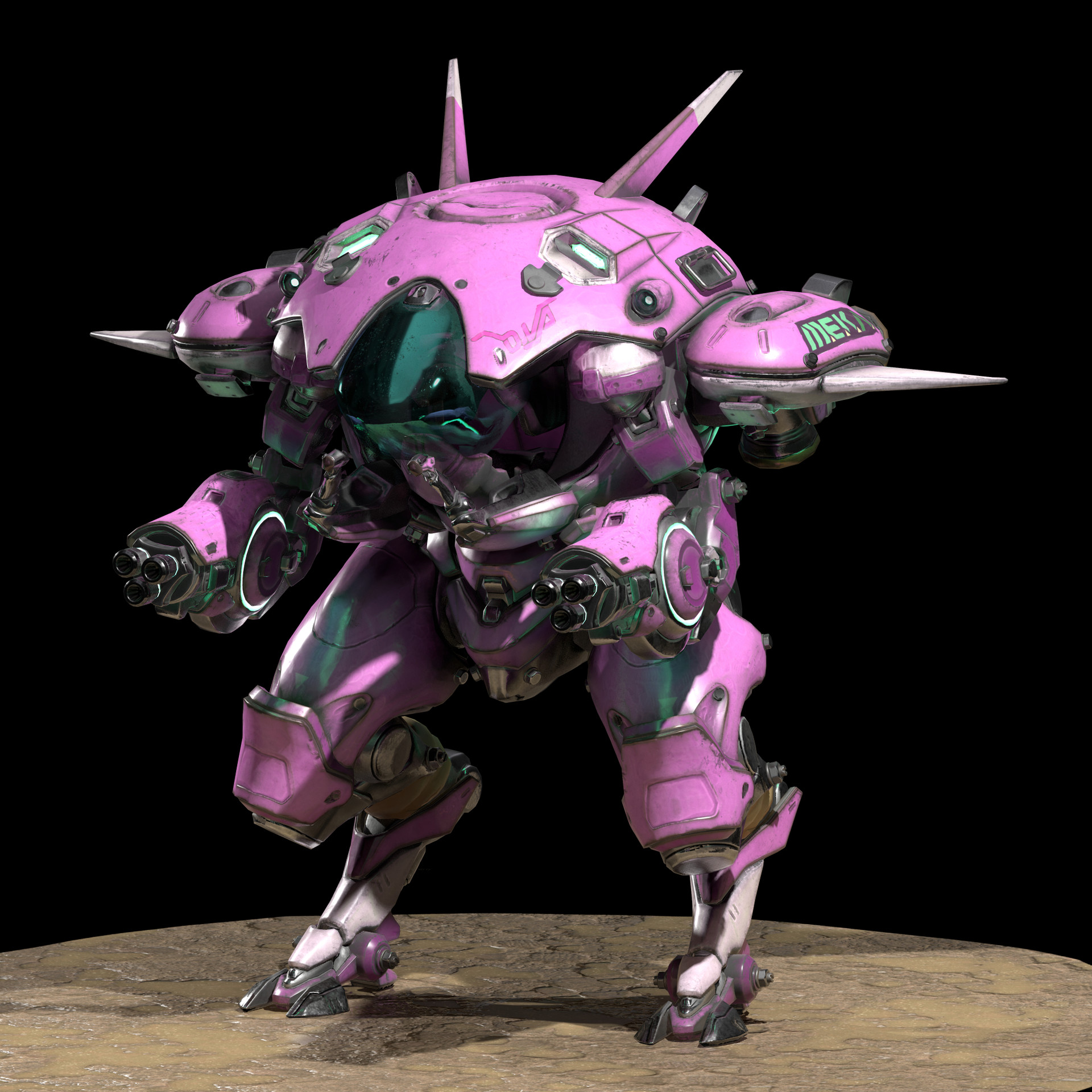 ArtStation - Overwatch_D.Va Meca_original vision