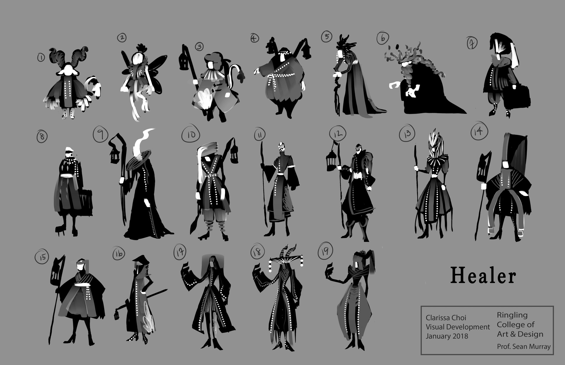 ArtStation - Quick Sil Thumbnails - Healer