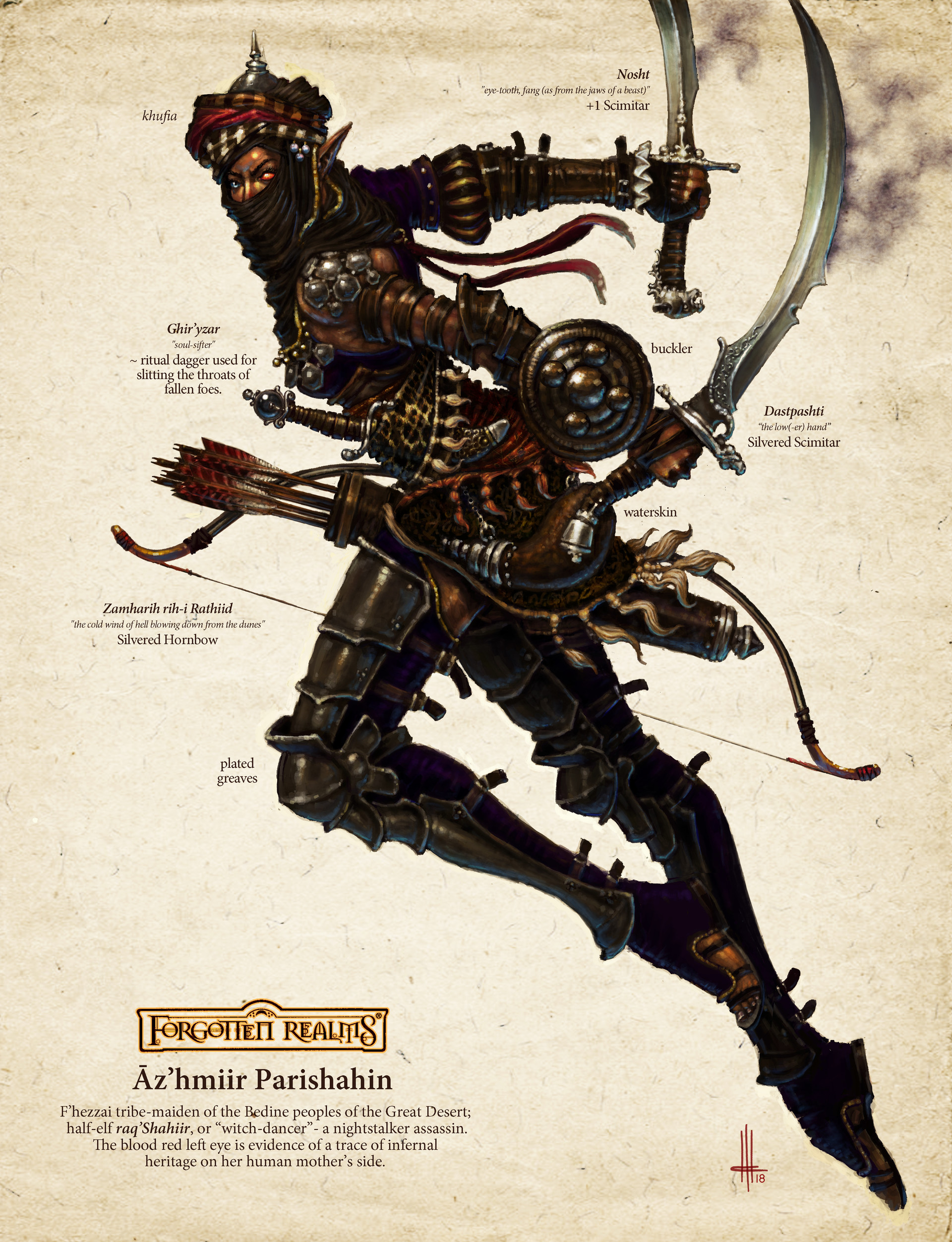 ArtStation - Dungeons & Dragons: Half-elf Ranger