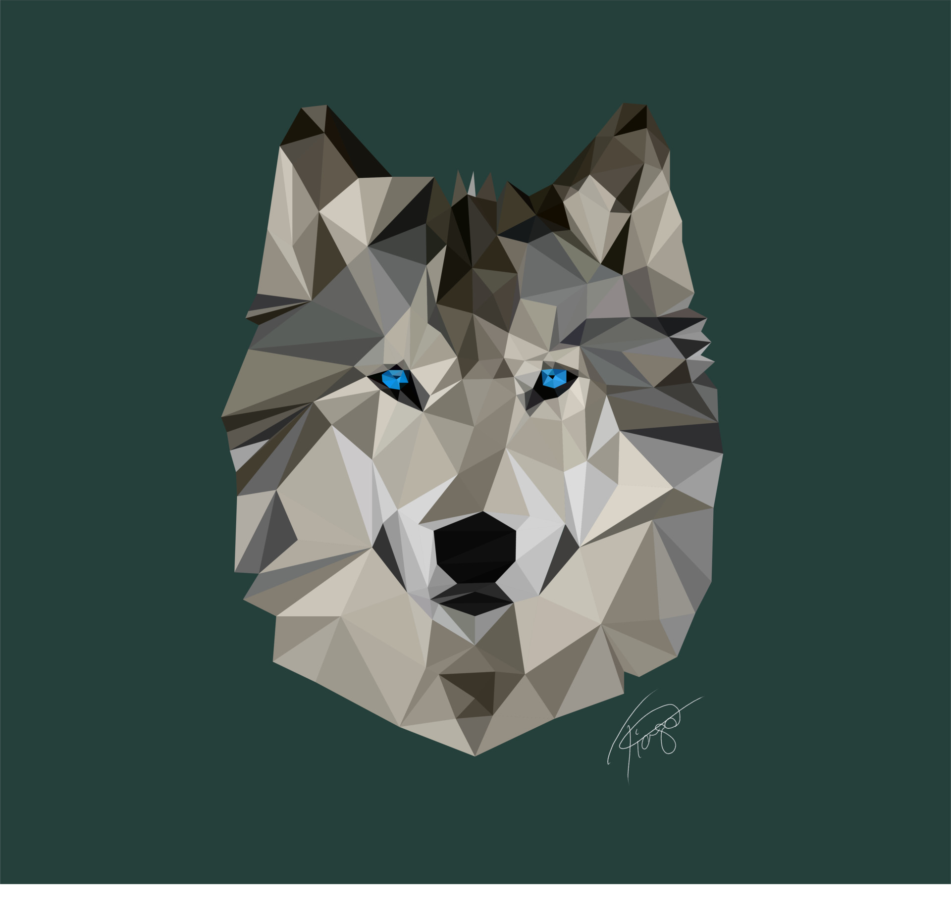 ArtStation - Art Poligonal - Lobo