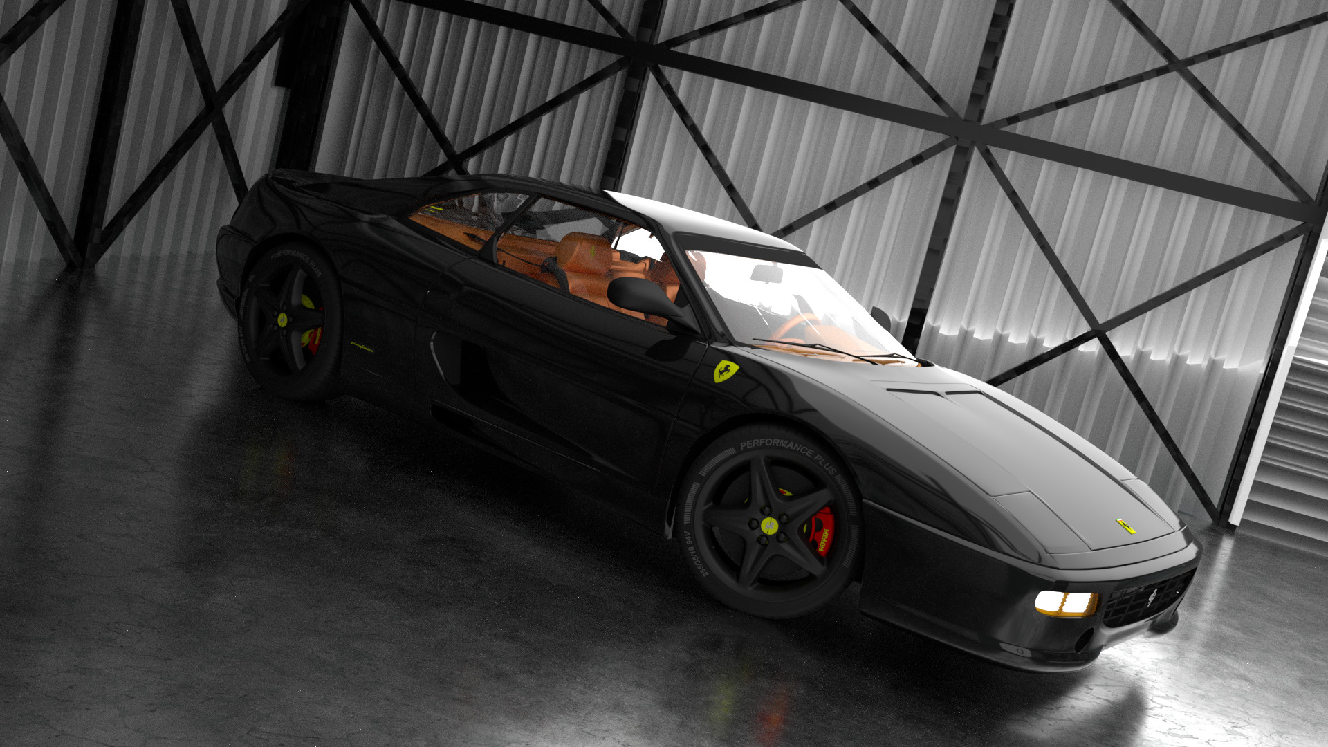 ArtStation - F355 Ferrari Car Render