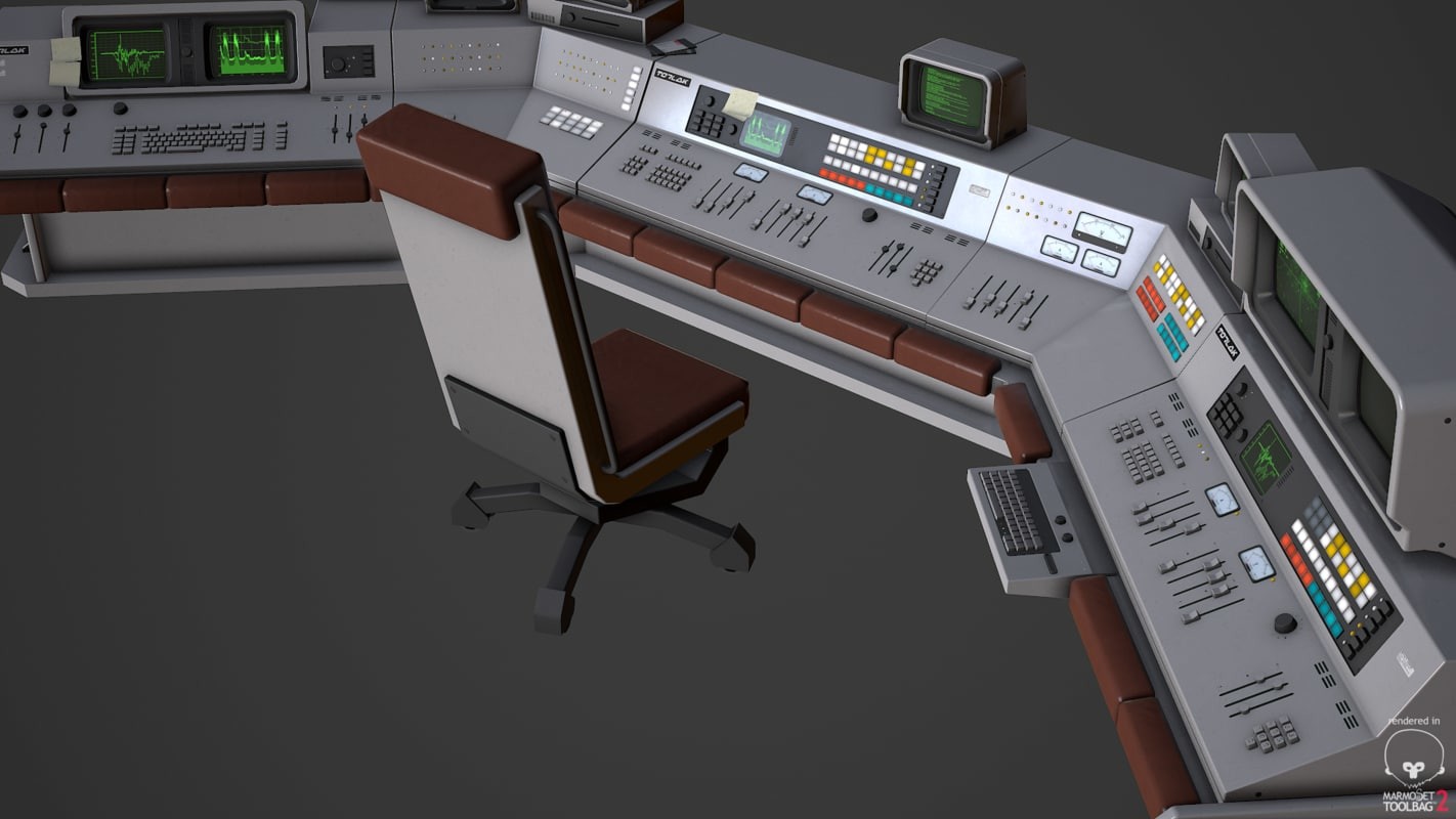 Nikola Dimitrijevic - Retro Sci Fi Control Desk
