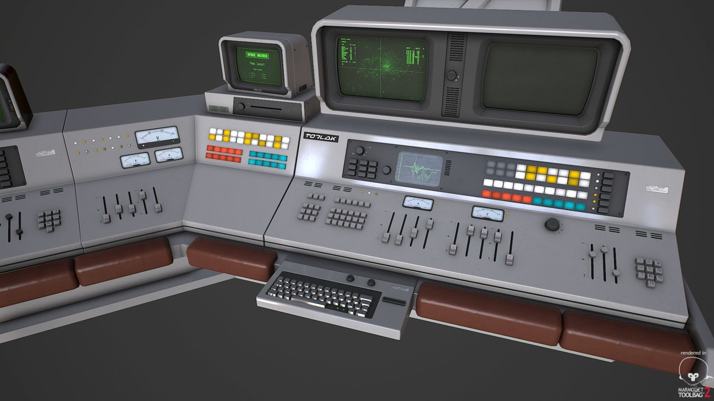 Nikola Dimitrijevic - Retro Sci Fi Control Desk