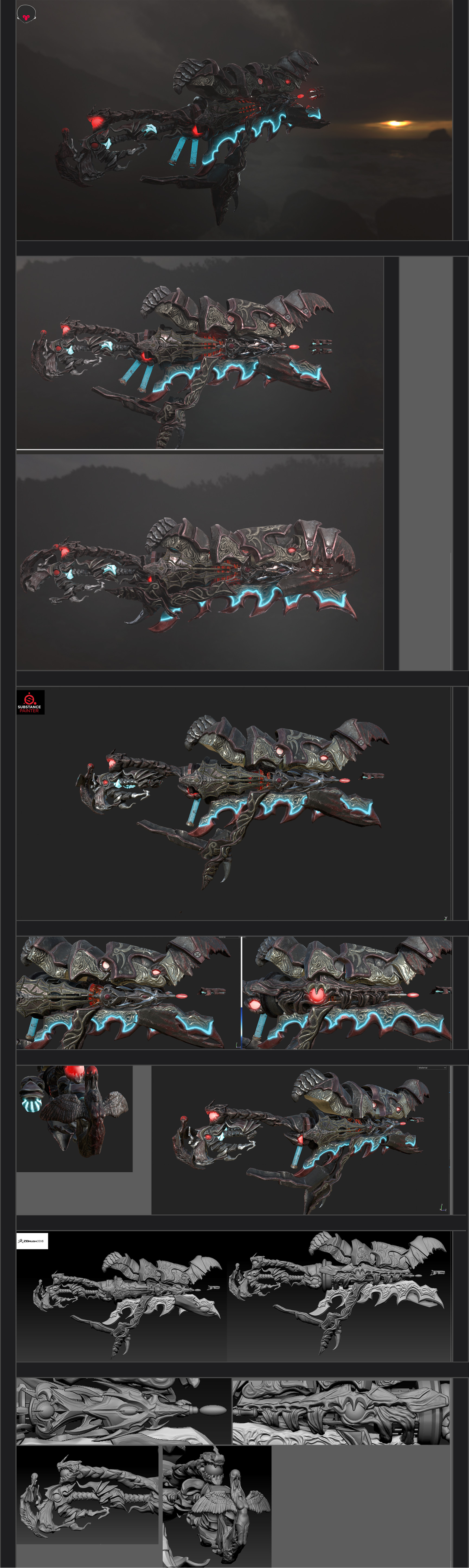 ArtStation - Legendary weapon(Griffin hunter)