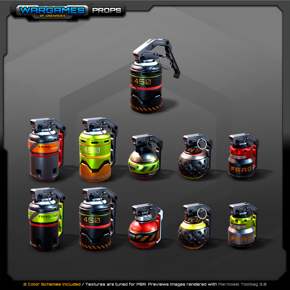 ArtStation - 5 SF Grenades