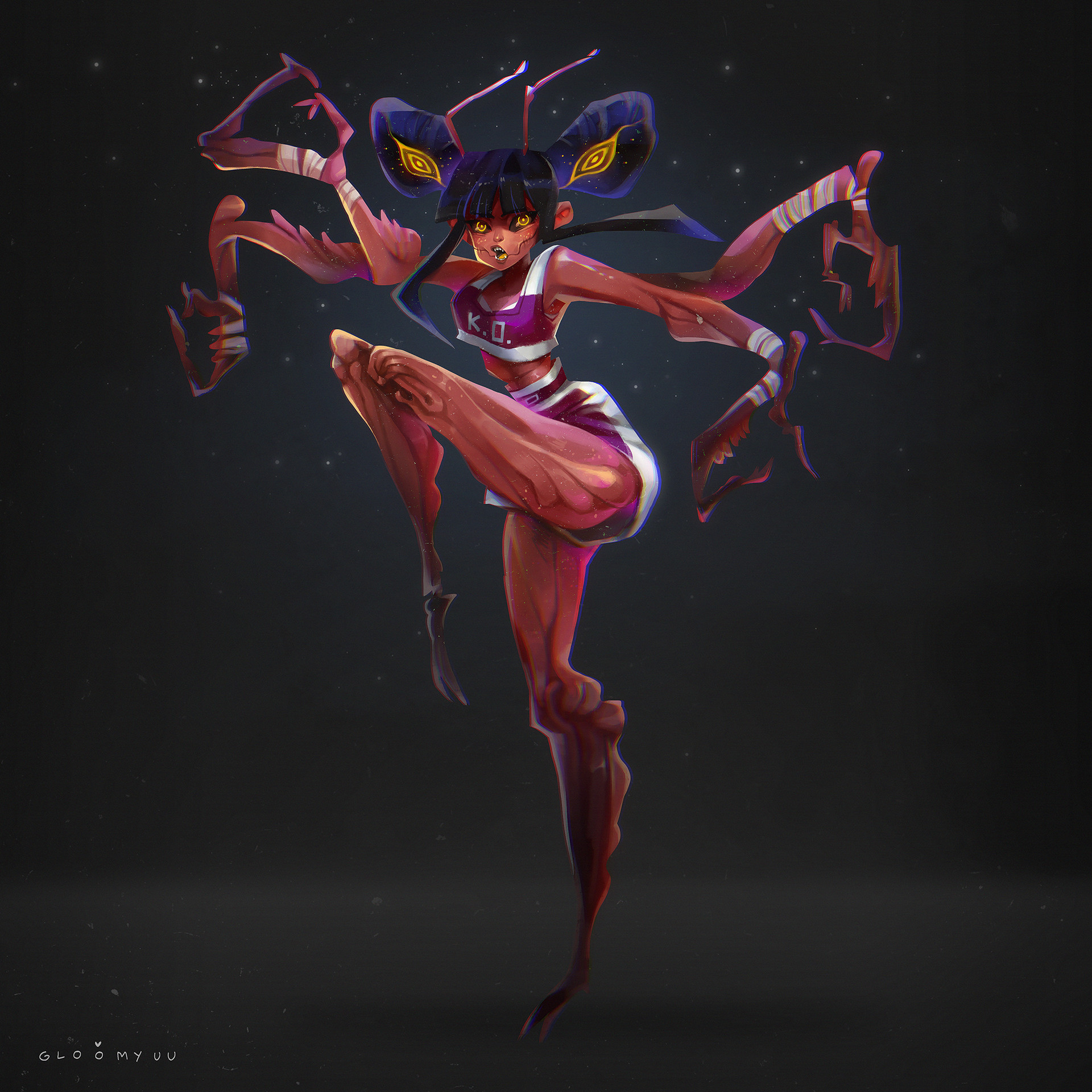 ArtStation - CDC insect warrior: Kung Fu mantis !, Marija Velykyte ...