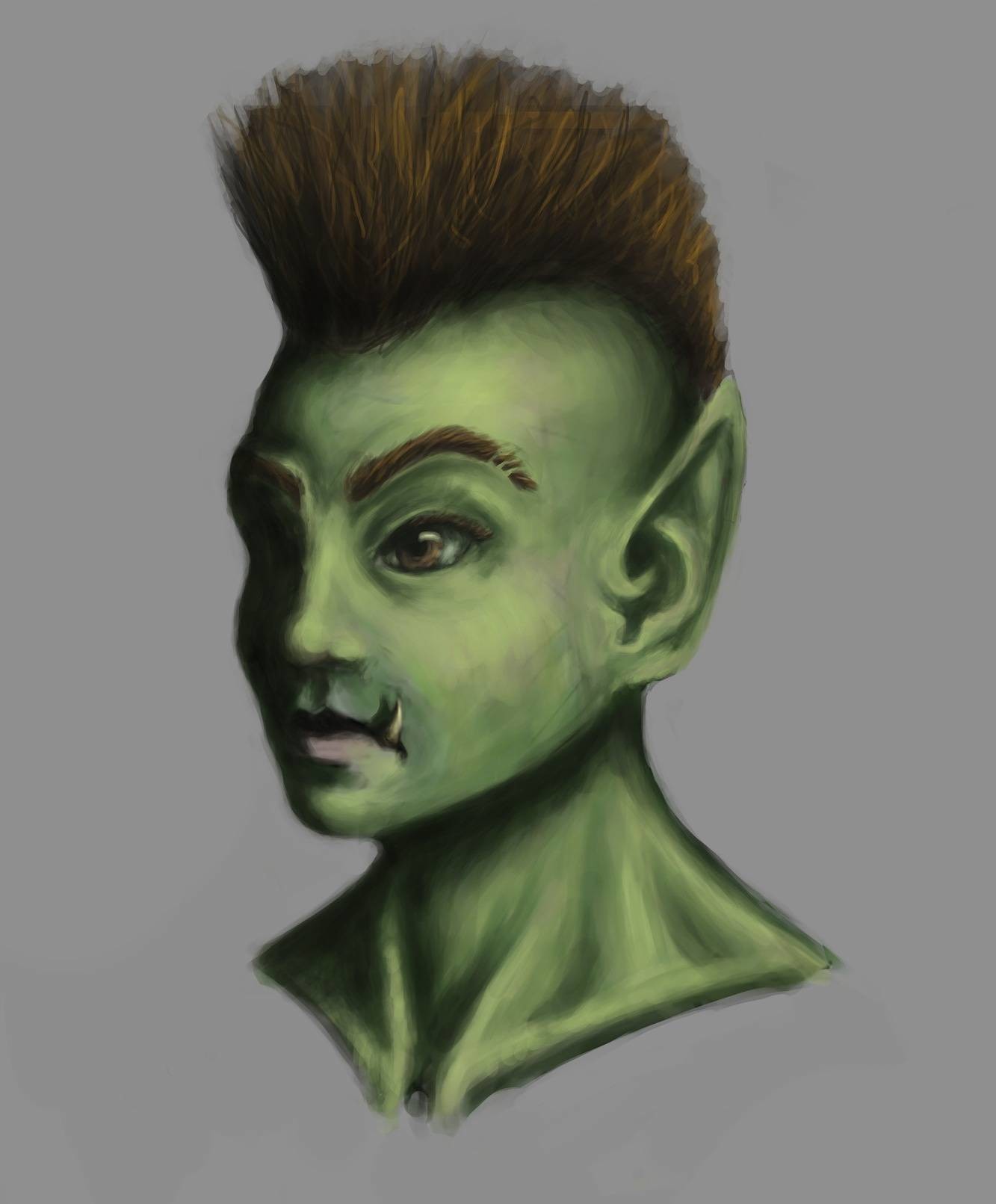 ArtStation - Female Orc Head