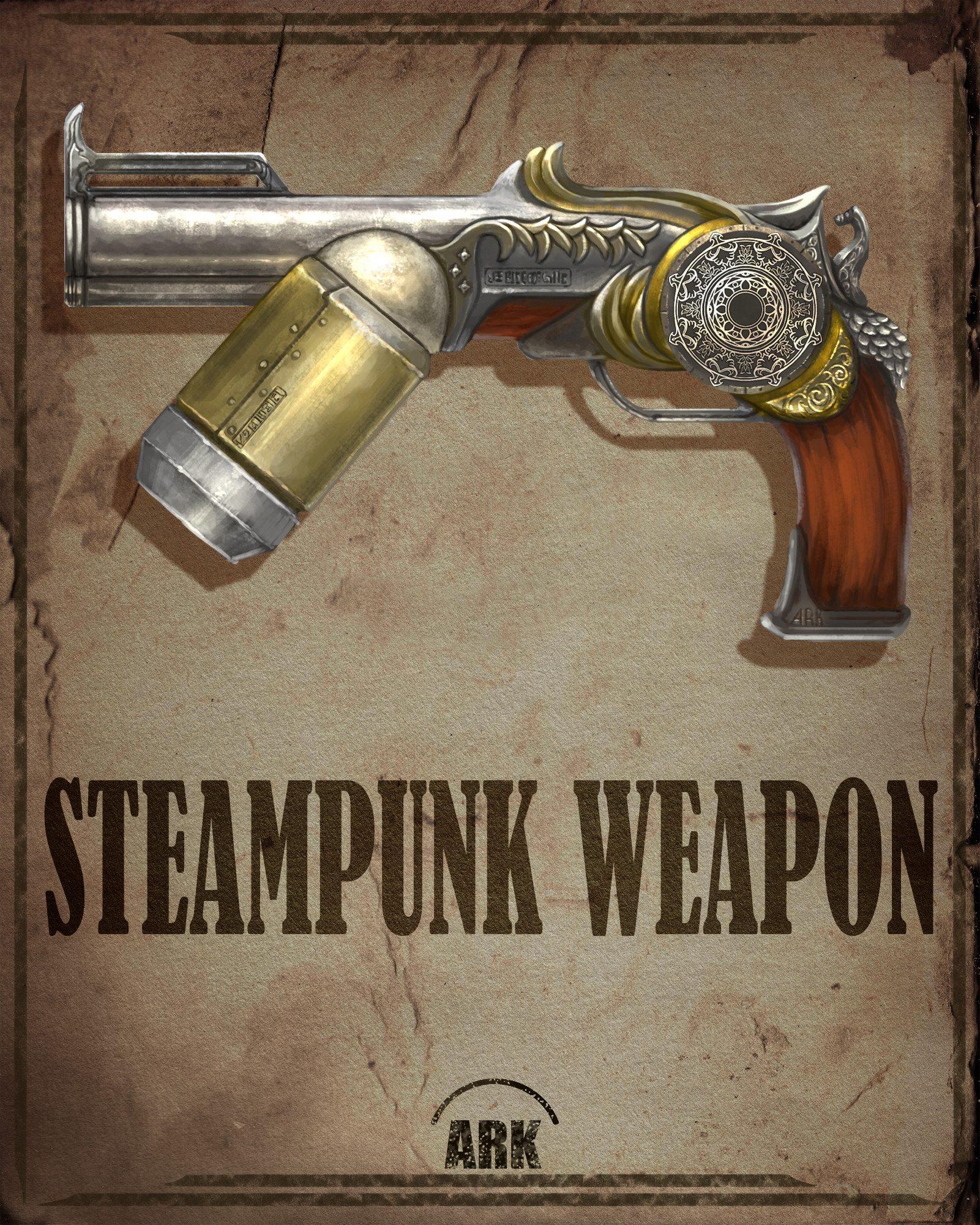 ArtStation - STEAMPUNK WEAPON