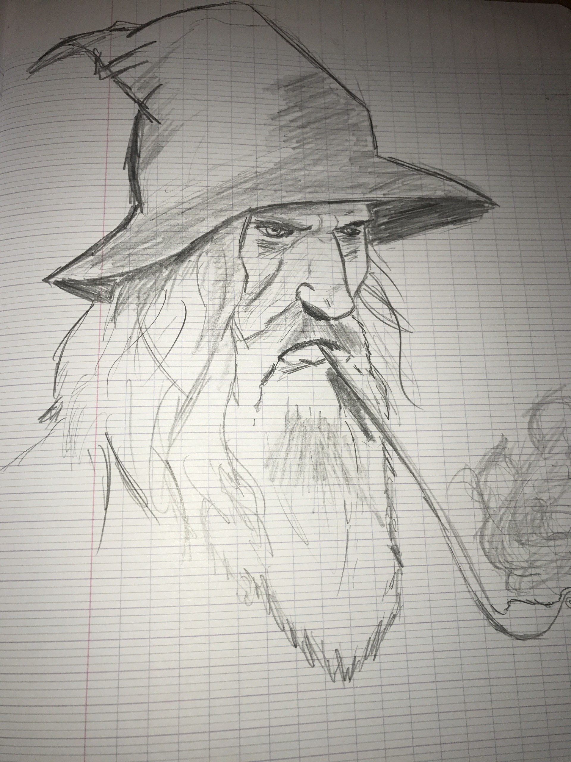 Simple Gandalf Drawing