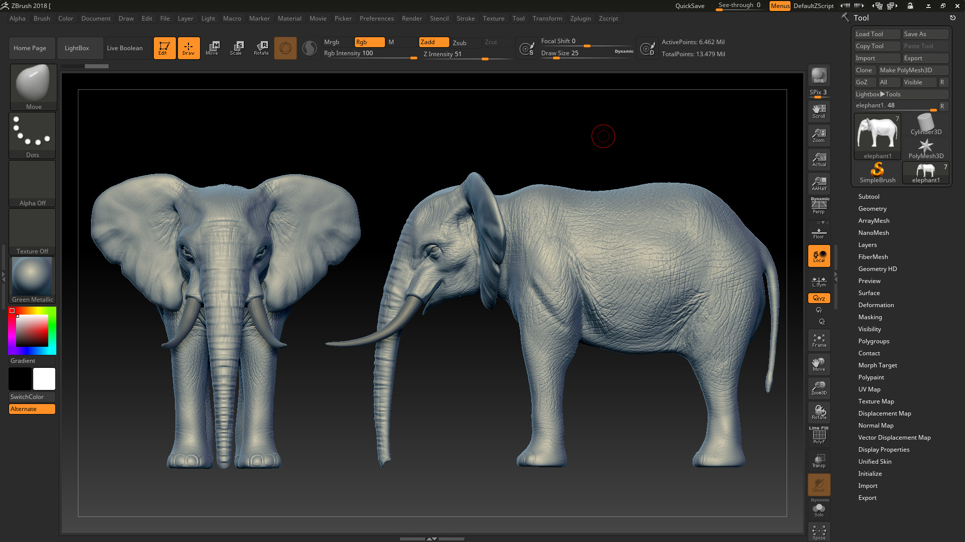 ArtStation - Elephant Sculpt