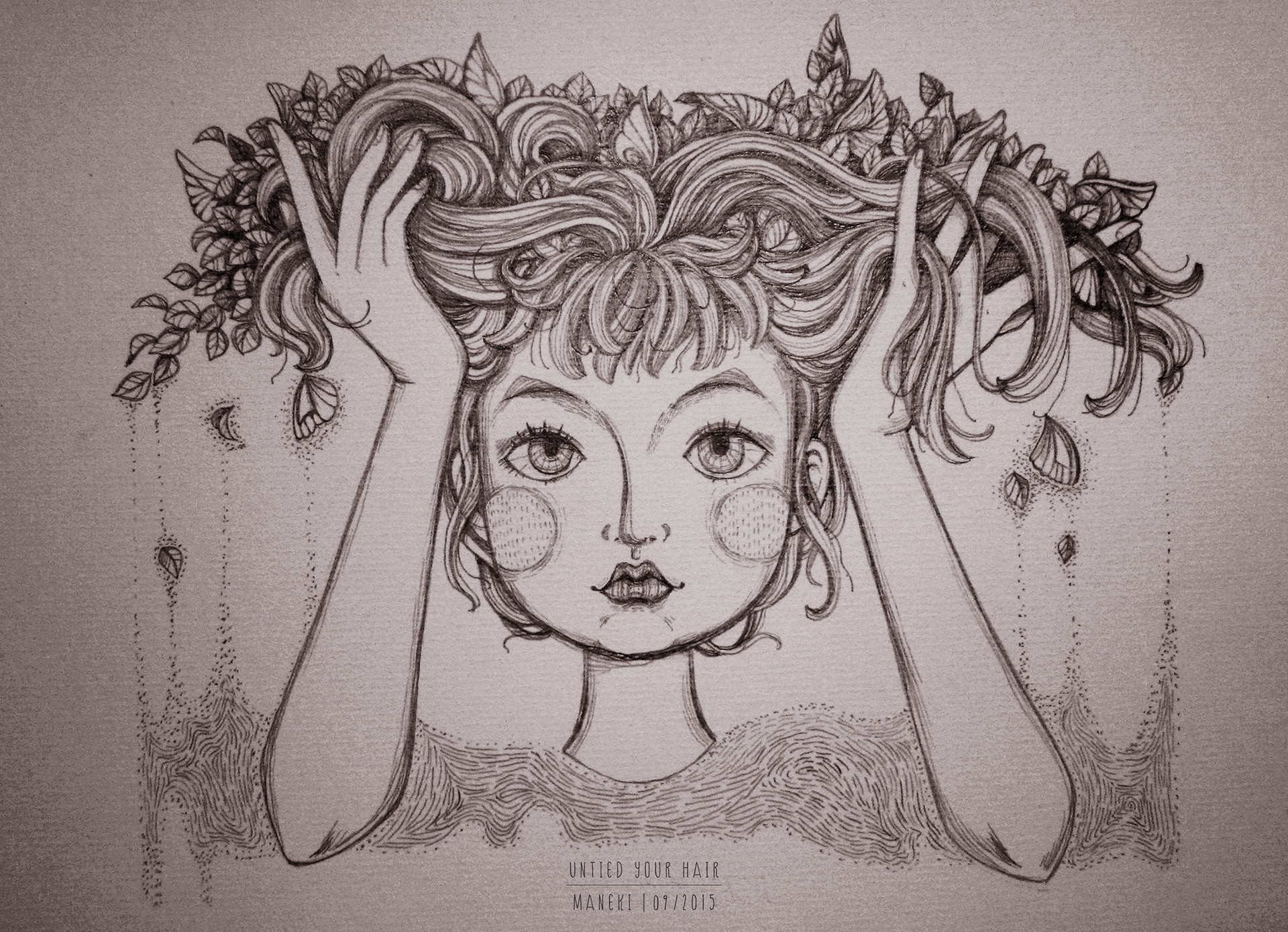 ArtStation - [Hand drawing] Untied Your Hair