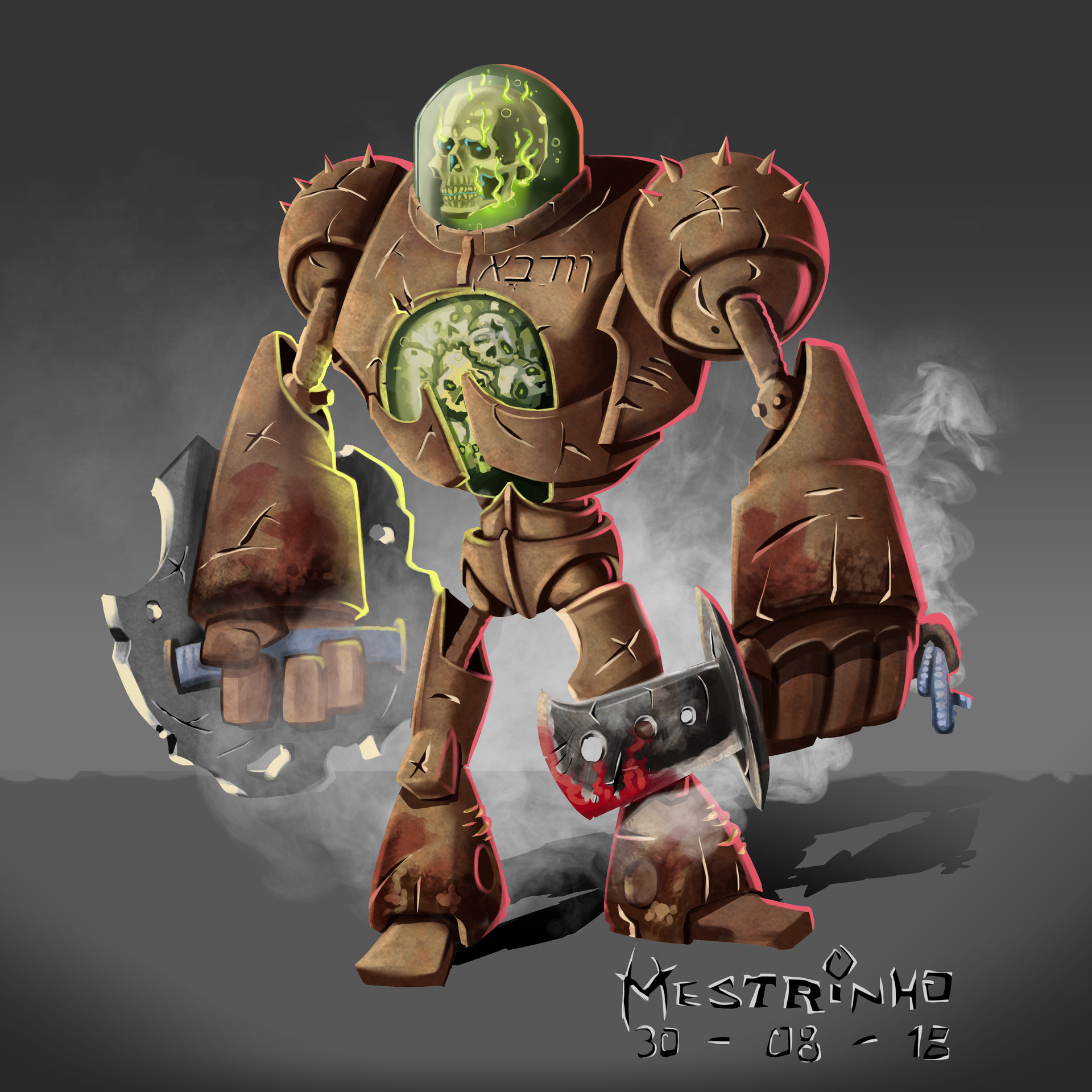 ArtStation - Abaddon - clockwork shadow of demon lord