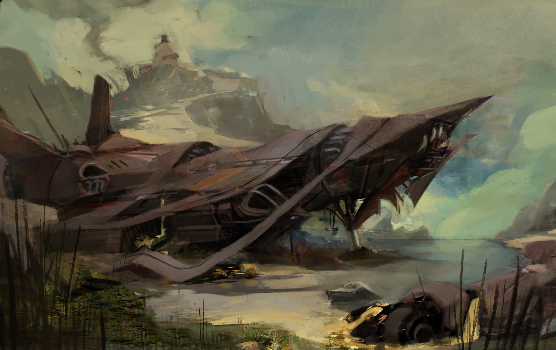 ArtStation - Ship Crash